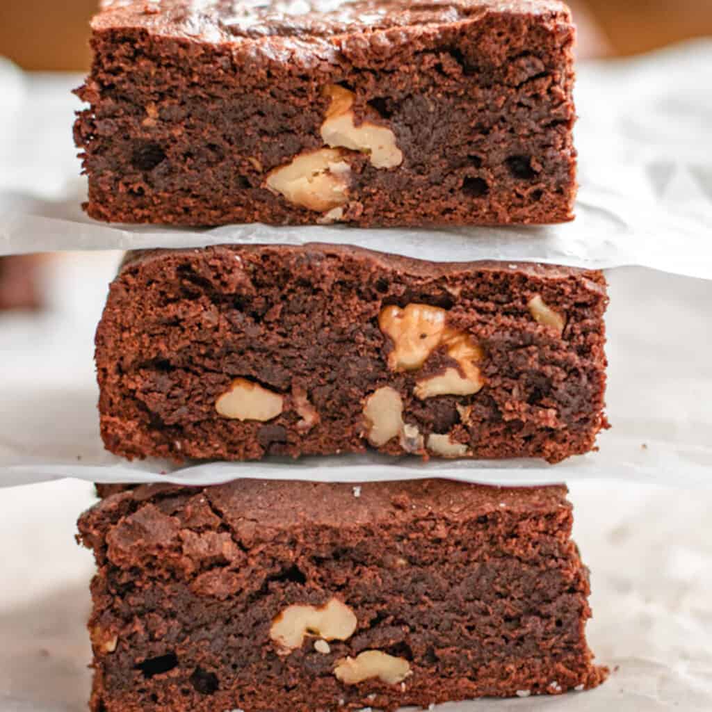 Fudgy Dark Chocolate Brownies - Cooking Gorgeous