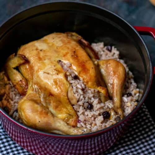 Rice Stuffed Whole Chicken - Cooking Gorgeous