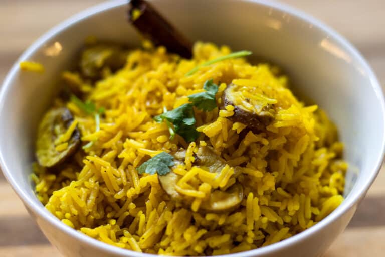 Easy Indian Mushroom Rice (Mushroom Pilau) Recipe - Cooking Gorgeous