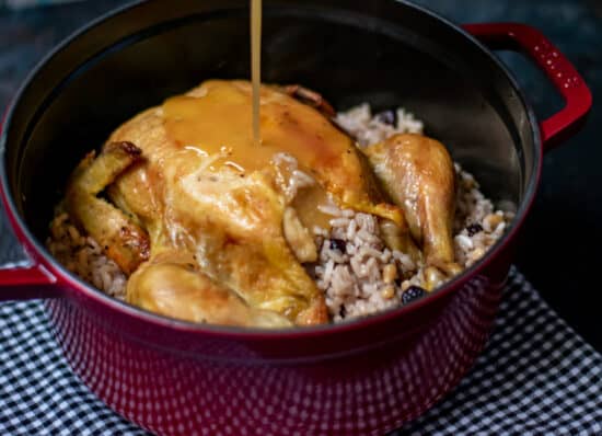 Rice Stuffed Whole Chicken - Cooking Gorgeous