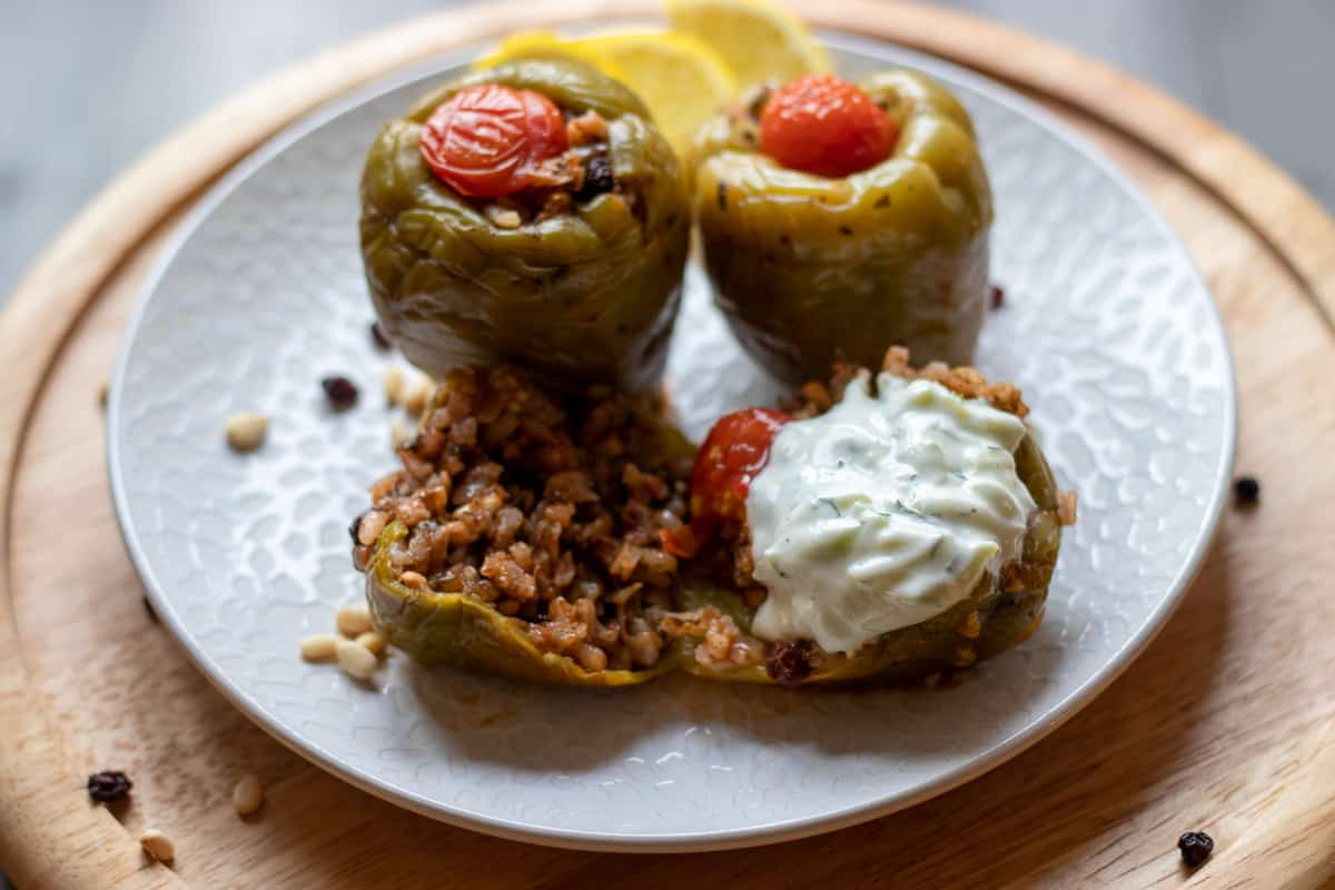 Biber Dolmasi - Turkish Stuffed Peppers - Cooking Gorgeous