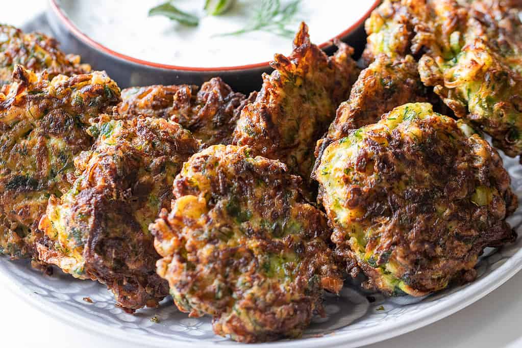 Mucver (Turkish Zucchini Fritters)- Cooking Gorgeous