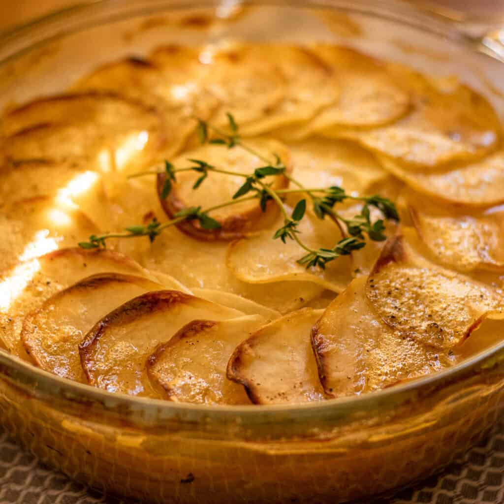 Potato Boulangere - Cooking Gorgeous