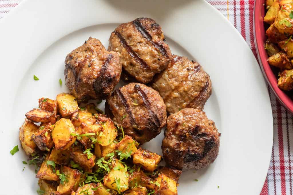 Turkish Grilled Lamb Kofta - Izgara Kofte - Cooking Gorgeous