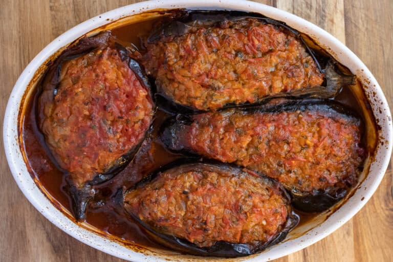 Imam Bayildi (Turkish Stuffed Eggplant) - Cooking Gorgeous
