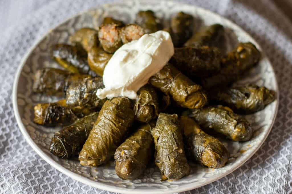 Meat Stuffed Grape Leaves (Dolmas) - Cooking Gorgeous