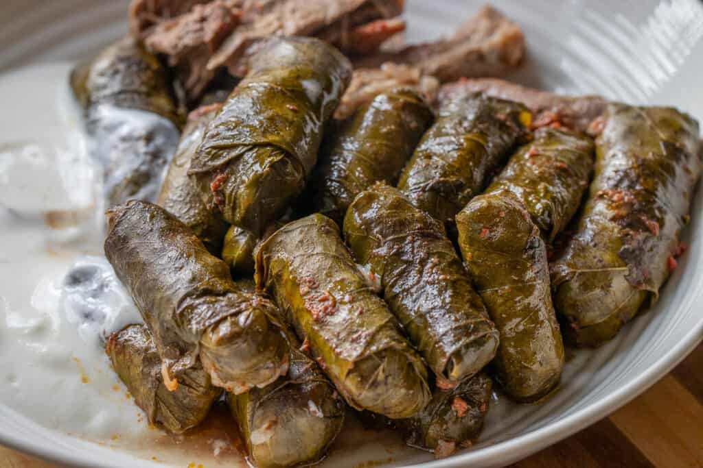 Meat Stuffed Grape Leaves (Dolmas) - Cooking Gorgeous