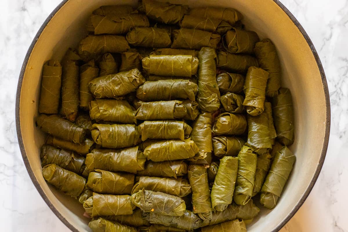Meat Stuffed Grape Leaves (Dolmas) - Cooking Gorgeous