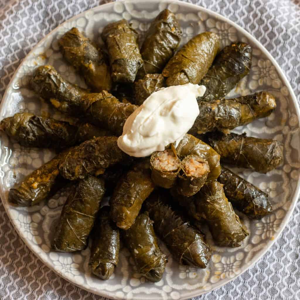 Meat Stuffed Grape Leaves (Turkish Dolmas) - Cooking Gorgeous