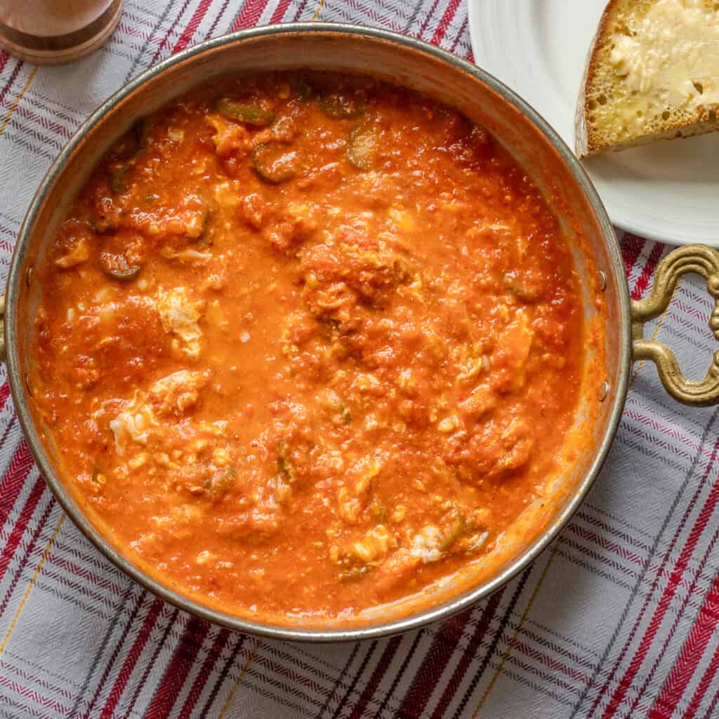Menemen Recipe - Turkish Scrambled Eggs - Cooking Gorgeous