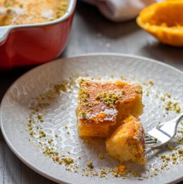 Revani Dessert - Moist Turkish Semolina Cake - Cooking Gorgeous