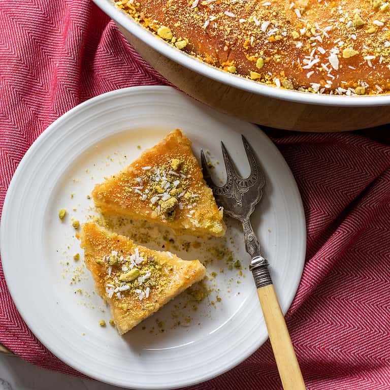 Kunefe Recipe - Turkish Cheese Dessert - Cooking Gorgeous