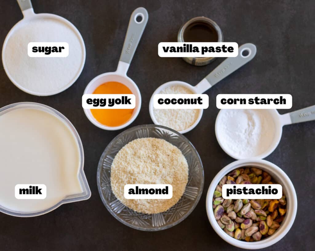 Keskul - Turkish Almond Pudding - Cooking Gorgeous