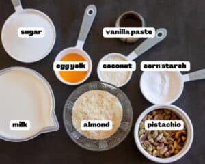 Keskul - Turkish Almond Pudding - Cooking Gorgeous