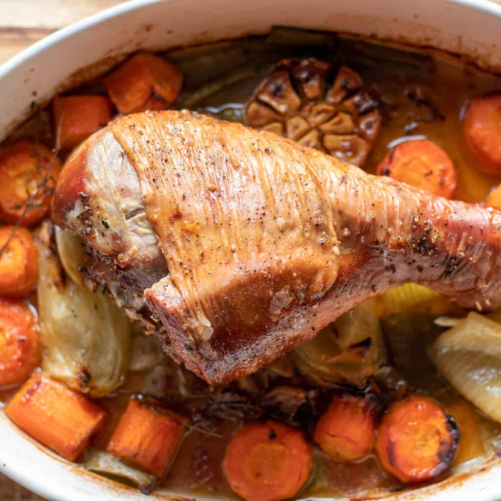 Slow Roasted Turkey Leg (With Gravy) - Cooking Gorgeous