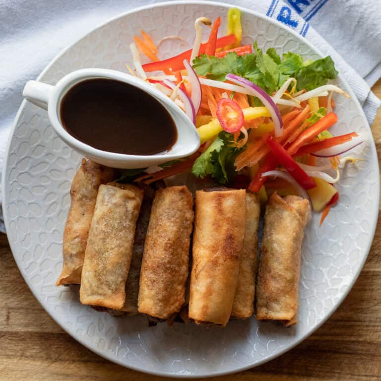 Crispy Duck Spring Rolls - Cooking Gorgeous