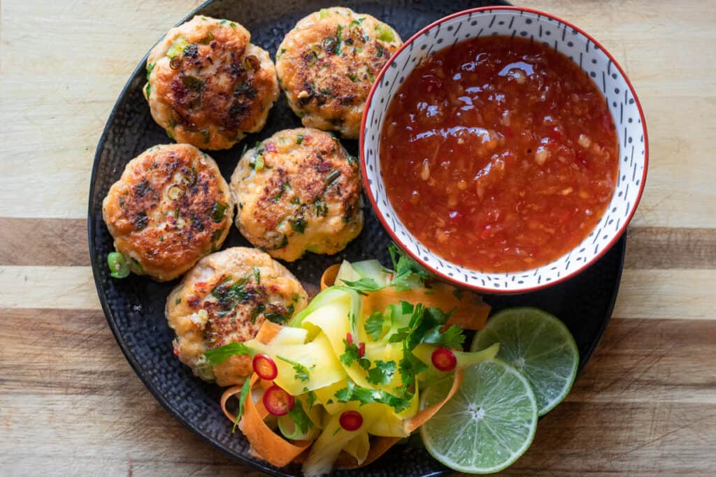 Thai Fish Cakes - Tod Mun Pla - Cooking Gorgeous
