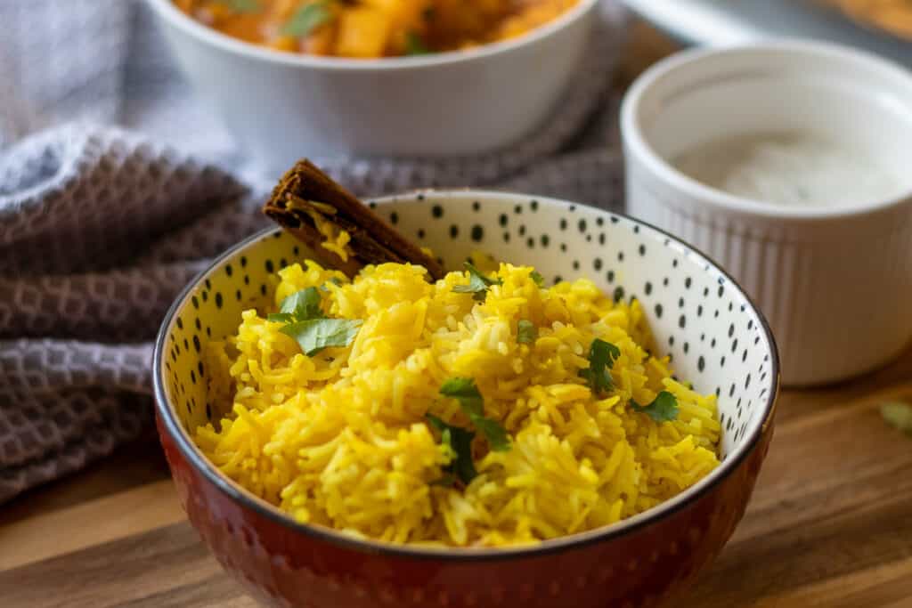 Yellow Rice (Indian Turmeric Pilau Rice) - Cooking Gorgeous