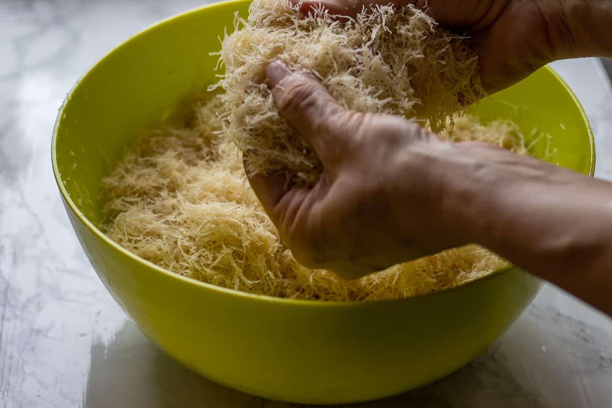 Kadaif Dessert - Turkish Tel Kadayif - Cooking Gorgeous