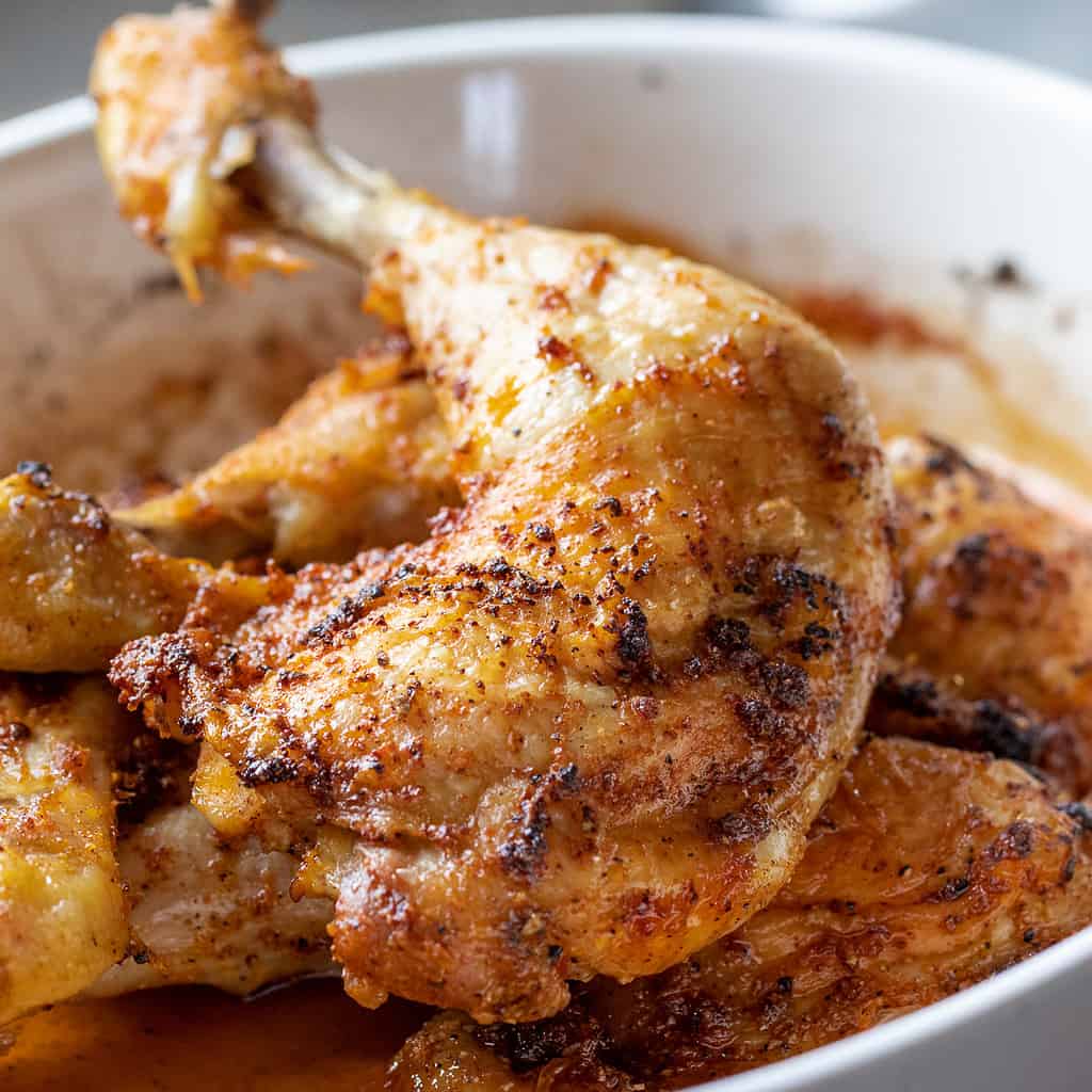 Crispy Baked Chicken Leg and Thigh Quarters - Cooking Gorgeous