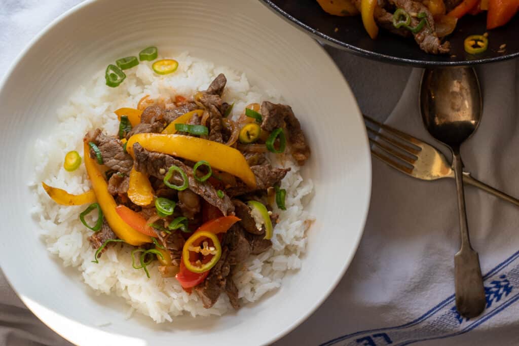 Jamaican Style Pepper Steak - Cooking Gorgeous