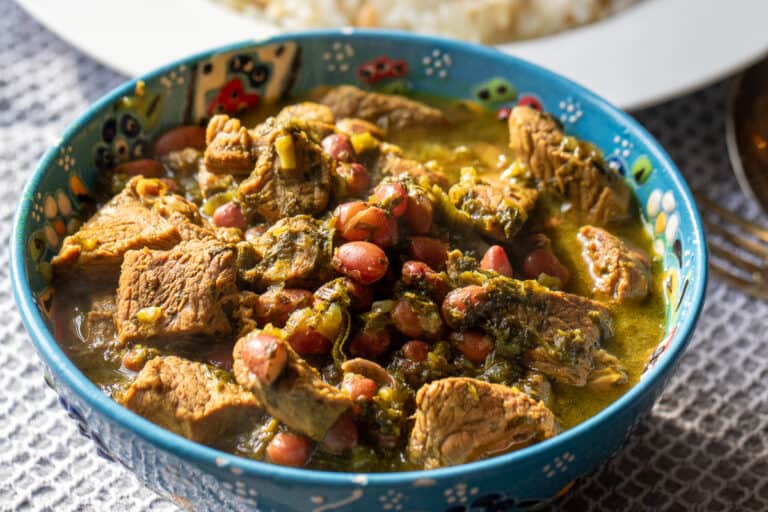 Ghormeh Sabzi - Persian Herb Stew - Cooking Gorgeous
