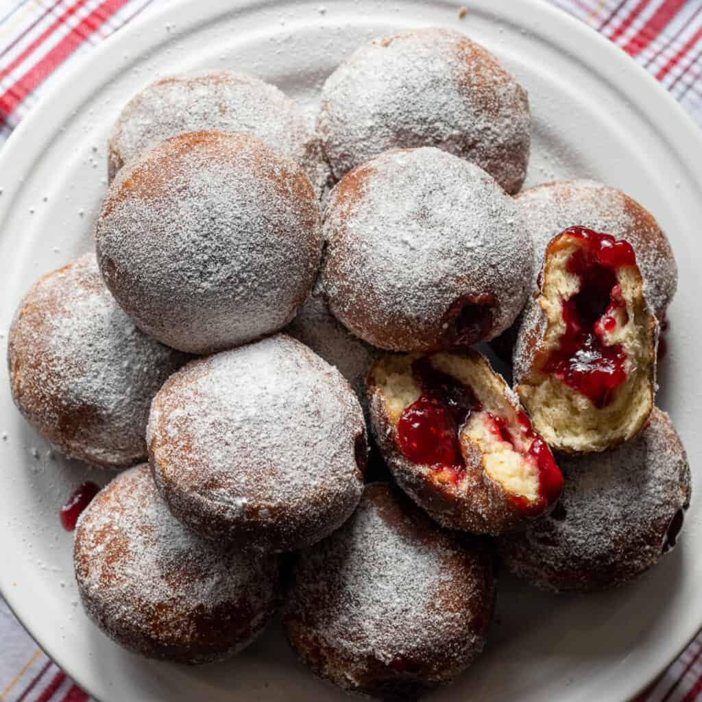 Berliner - German Jam Doughnuts - Cooking Gorgeous