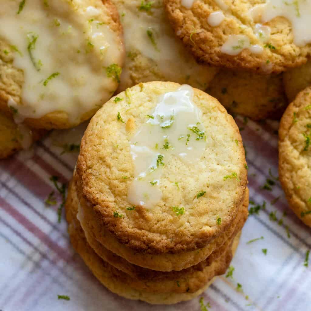 Key Lime Cookies with Glaze - Cooking Gorgeous