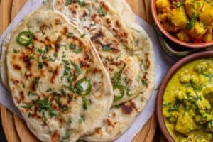 Bullet Naan - Spicy Indian Flatbread With Cheese - Cooking Gorgeous