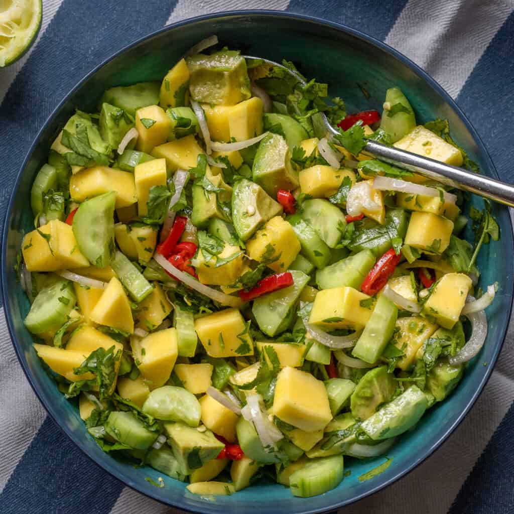 Mango Salad with Avocado and Cucumber - Cooking Gorgeous