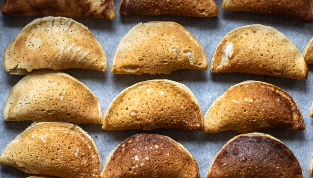 Qatayef - Middle Eastern Stuffed Pancakes - Cooking Gorgeous