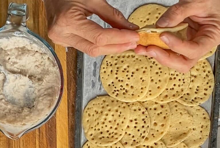 Qatayef - Middle Eastern Stuffed Pancakes - Cooking Gorgeous