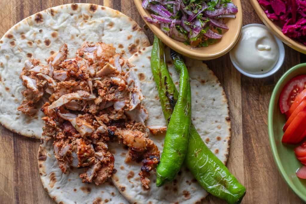 Chicken Doner Kebab - Tavuk Döner - Cooking Gorgeous
