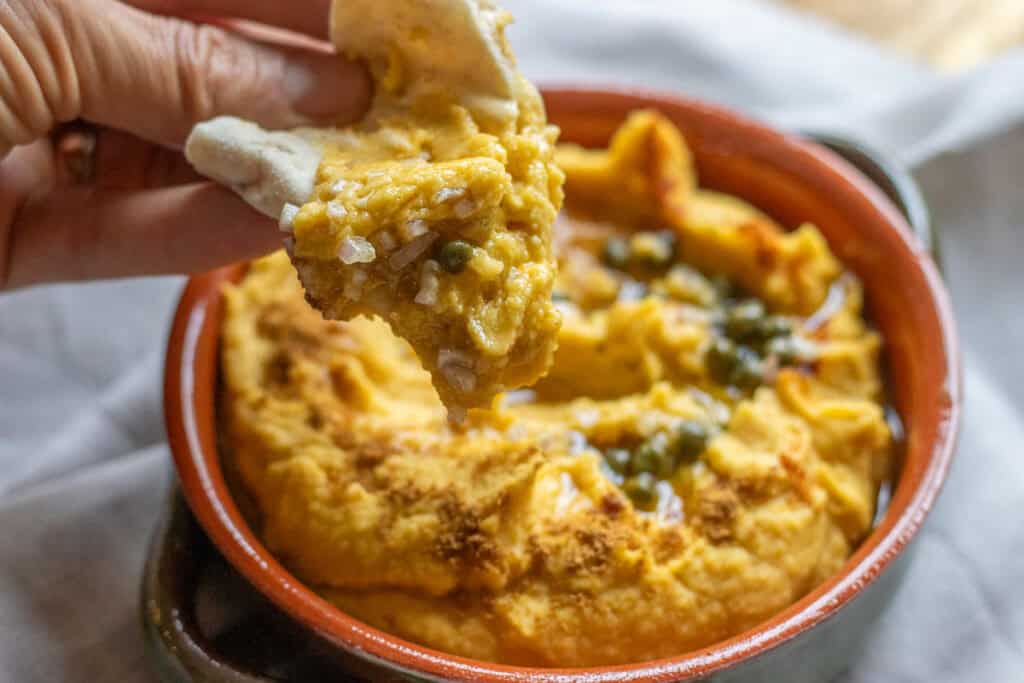 Greek Fava Recipe - Split Pea Dip - Cooking Gorgeous