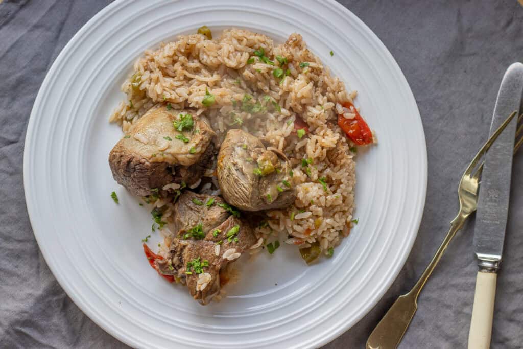 Ankara Tava - Turkish Lamb and Rice - Cooking Gorgeous