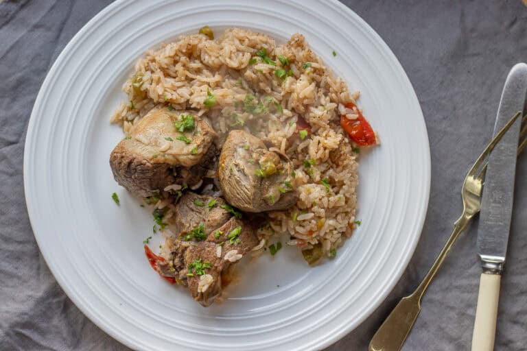 Ankara Tava - Turkish Lamb and Rice - Cooking Gorgeous