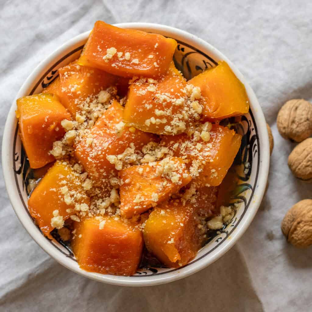 Kabak Tatlısı - Easy Turkish Pumpkin Dessert - Cooking Gorgeous