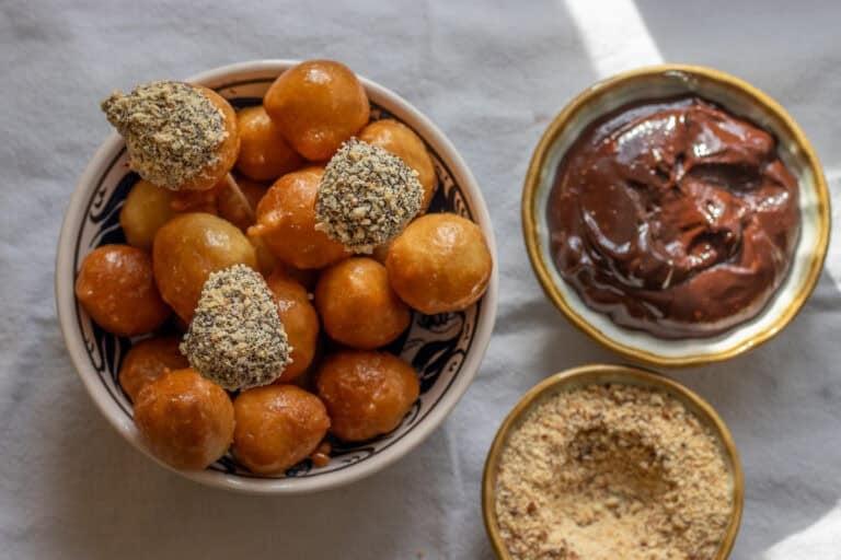 Lokma Dessert - Fried Sweet Dough Balls - Cooking Gorgeous